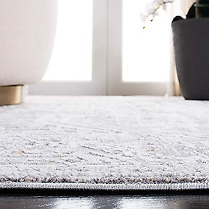 Martha Stewart Collection by SAFAVIEH 5' x 8' Ivory/Light Grey MSR8934B Sabrina Living Room Dining Bedroom Area Rug