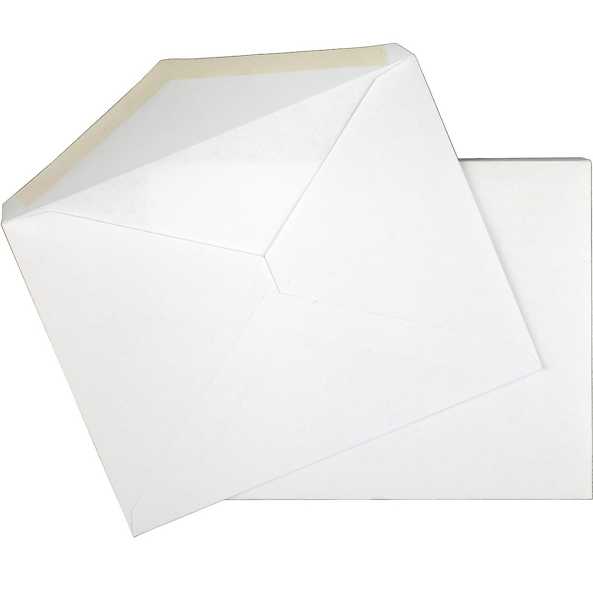 Mead Standard Invitation Envelopes, Gummed Closure, Premium 24-lb Paper, 4-3/8" X 5-3/4", White, 100/Box (CO198)