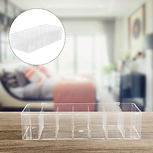 UPKOCH Tea Bags Tea Bag Holder Organizer Clear Acrylic Sugar Packets Storage Bin Box Coffee Bags Containers for Coffee Station Kitchen Cabinet Counter Top Pantry