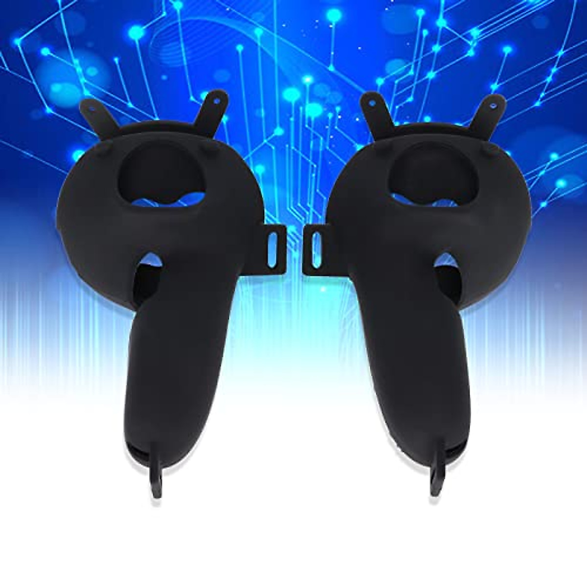 Touch Controller Grip Cover, Protective Precise Hole Position VR Controller Handle Silicone Case Wrist Knuckle Strap Controllers for Home