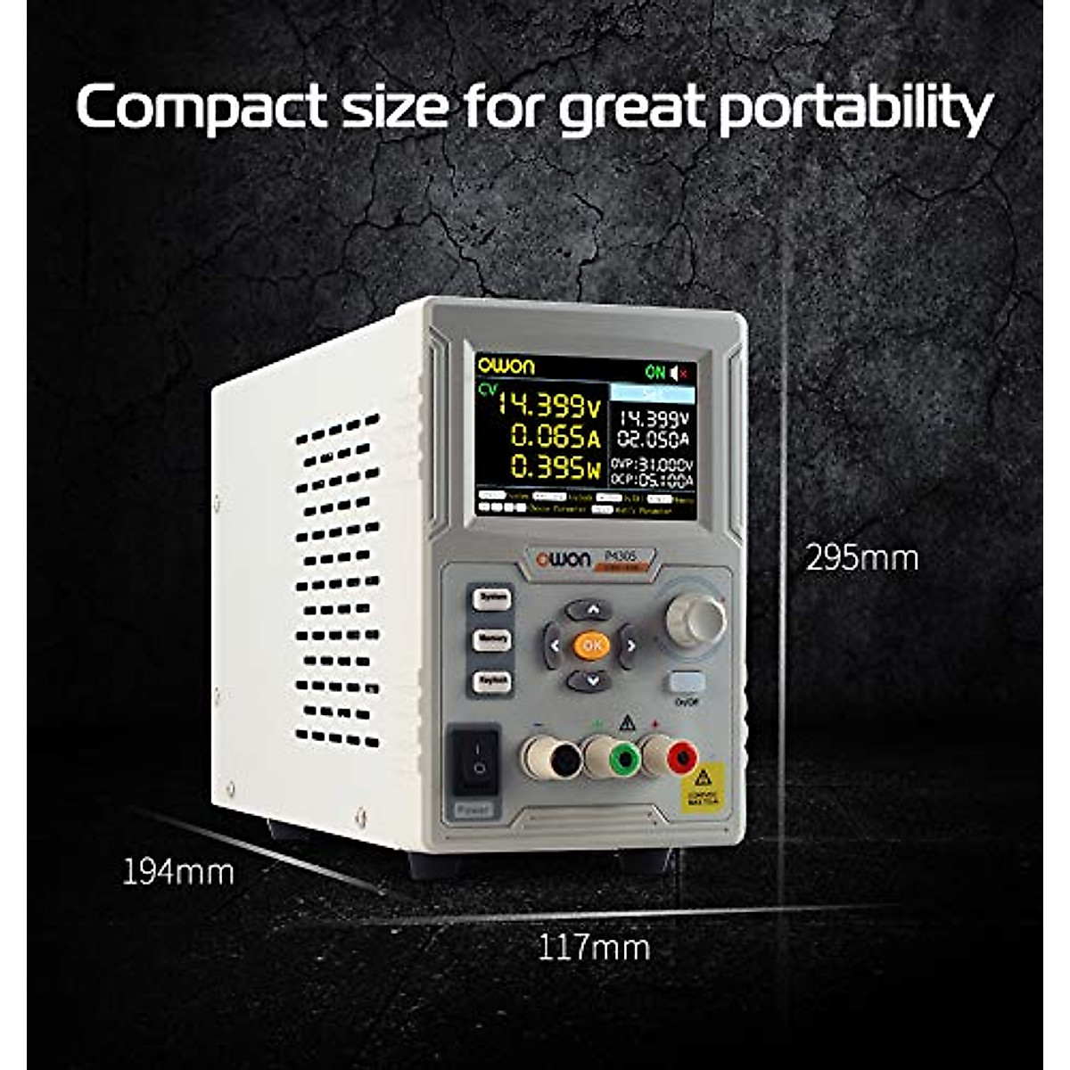 LILLIPUT OWON P4305 Single Channel 150W Maximum Output 0-30V / 0-5A Output 1mV/1mA Linear DC Power Supply