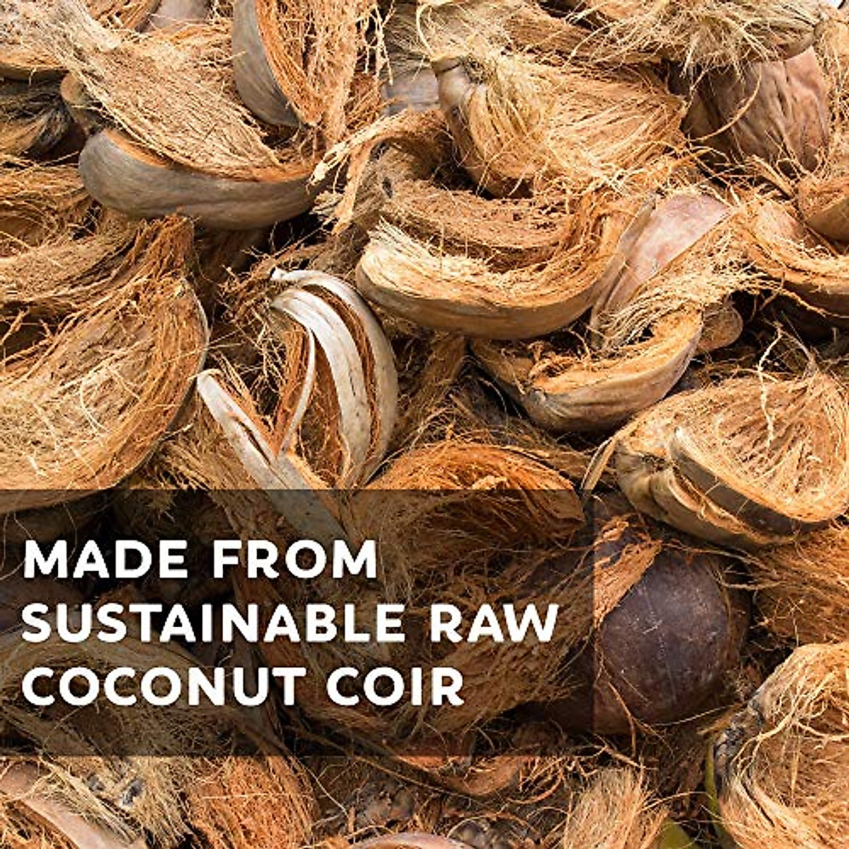 Minute Soil - Compressed Coco Coir Fiber Grow Medium - 1 Block = 15 Gallons of Potting Soil (Approx Wheelbarrow Full) - Gardening, Flowers, Herbs, Microgreens - Add Water - Peat Free - OMRI Organic