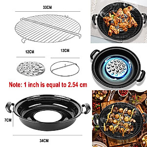 Estufa Asador Mexicano Stovetop Grill Indoor Grill Estufa Pratti Asador Asahi Estufa Asasting Mexican Stove With Grill Spinning Disc Esmalte Acero Inoxidable