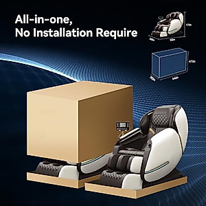 MININEC Zero Gravity Full Body Massage Chair,Airbag Massage Chair Recliner with Foot Rollers, Built-in Heater, Bluetooth Speaker for Home, Office