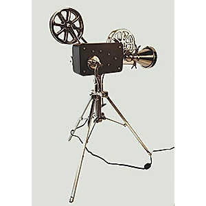 HomeRoots Silver Aluminium Movie Projector Aluminum Model
