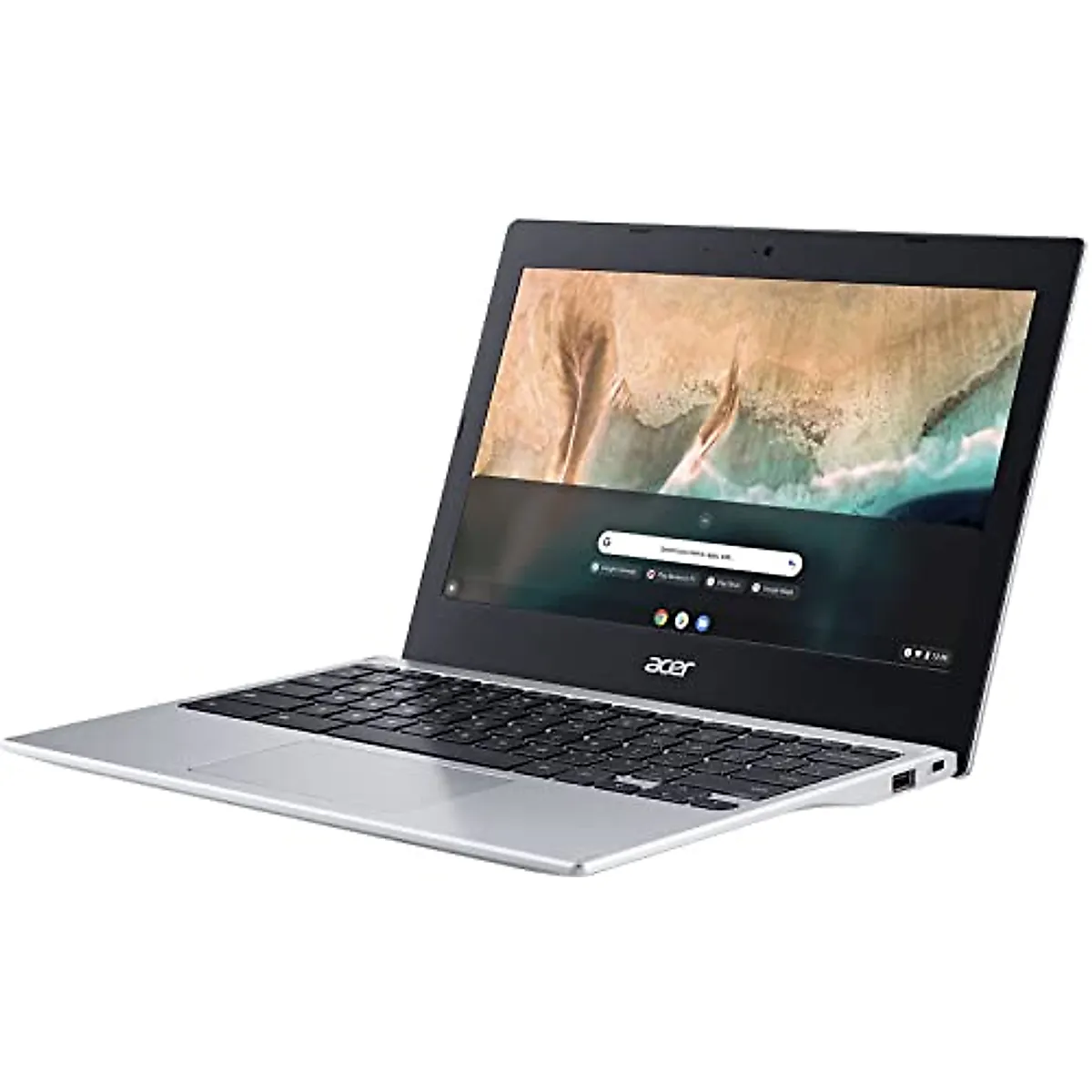 2022 Flagship Acer 311 Chromebook 11.6" HD Display Laptop Computer, MediaTek MT8183C 8-Core Processor, 4GB LPDDR4X, 32GB eMMC, WiFi 5, Webcam, Bluetooth, Chrome OS, Silver w/ GM Accessories