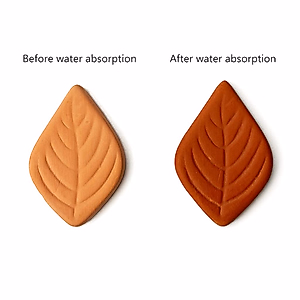 Generic Rustic Sugar Keeper Saver for Keeping Moist Fresh Reusable Leaf Clay Hydrostone Keep Conditioning Humidity Kitchen Gadgets Storage Containers