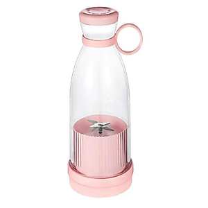 Portable Blender, Fashion Portable Blender for Shakes and Smoothies 11.8 Oz, Magnetic USB Fast Charging Mini Fresh Juice Mixer Bottle, Take It for Traveling, Outdoor, Gym, Office, Cars, Gift -PK