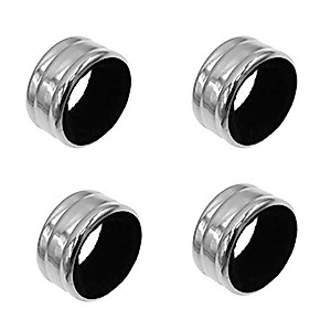 Hemoton Wine Stoppers 4 pcs Red Wine Drip Stop Ring Reusable Anti-Overflow Bottle Collar Ring Wine Rings for Home Bar Restaurant Wine Bottle Stopper