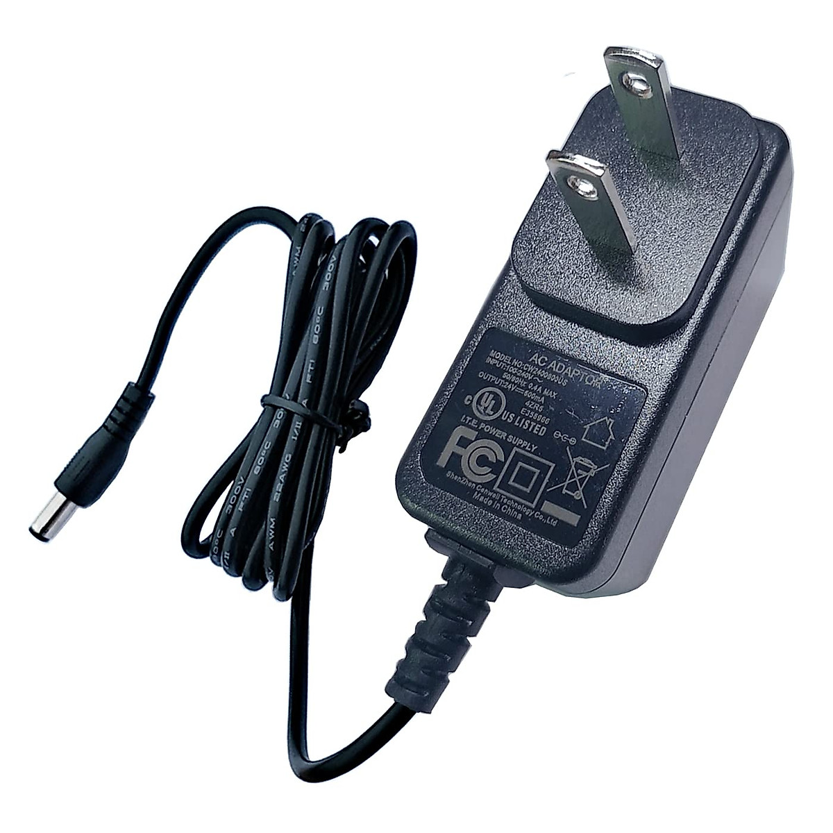 UL Listed 24V AC/DC Adapter Compatible with Zephyr by Dry & Store ZTR Hearing Aid Cochlear Implant Dryer RDL Radio Labs 232-2440 DV-2440 PS-24A OEM AD-2440B MWS2488UC 24VDC 400mA Power Supply Charger