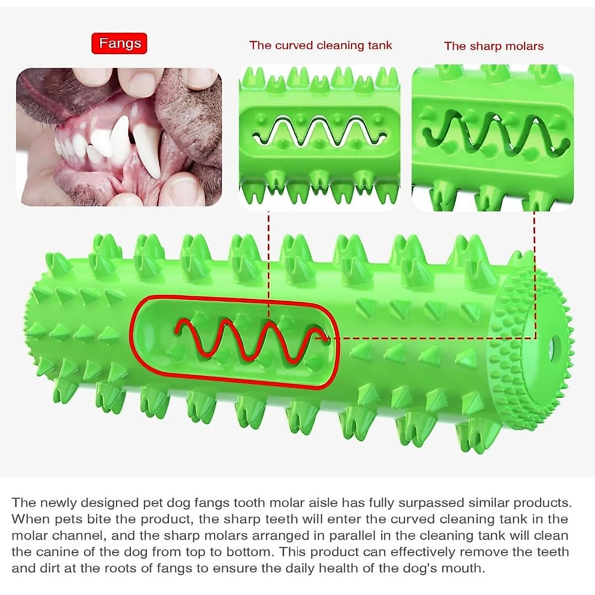 Nico's Friends Interactive Dental Toy for Dogs – Squeaky Puzzle to Clean Teeth and Promote Oral Health – Perfect for Small, Medium, and Large Breeds.