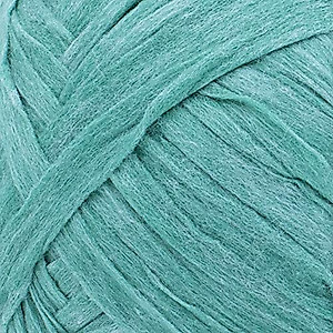 Lion Brand Yarn Rewind Yarn, Yarn for Knitting and Crocheting, Craft Tape Yarn, Capri Breeze, 657 Foot (Pack of 1)