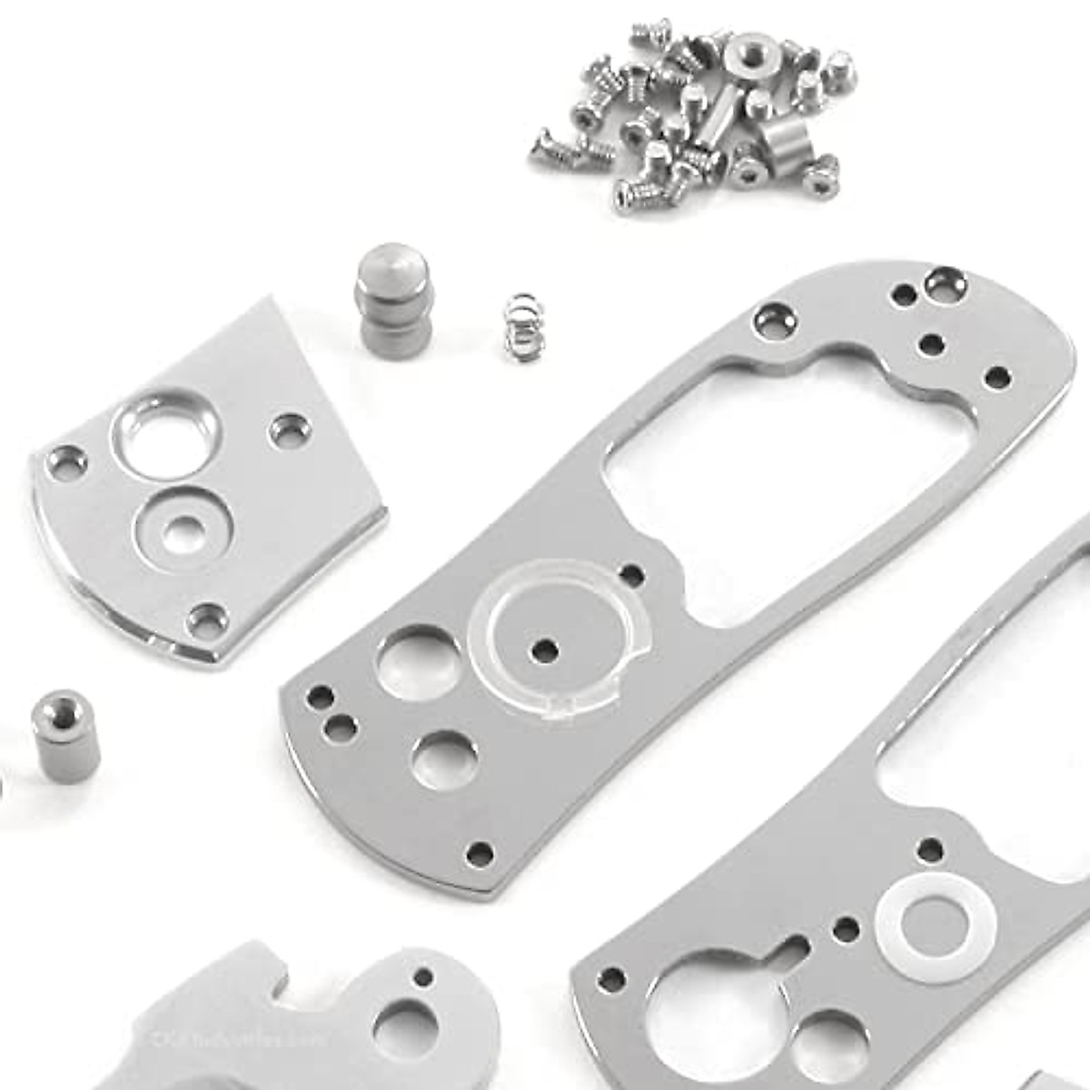 EZSMITH Knife Making Kit - SS 2.0 - DIY Button Lock Folding Knife - (Parts Kit) - (No Handles) - (Gift Boxed) - (USA Design) - (by KnifeKits)