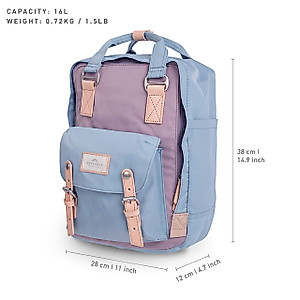 Doughnut Macaroon Multicolor 16L Travel Backpack Ladies College Lightweight Commuter Casual Daypacks Bag Backpack