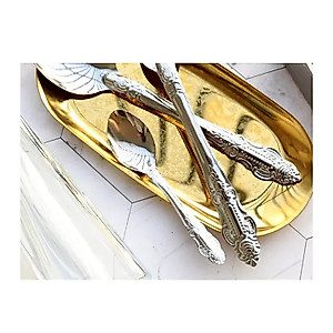 Tea Spoon Table Spoon Flatware Set Stainless Steel Tableware Dinnerware Cutlery Silverware Dishwasher Safe (Tea Spoon)