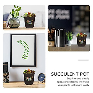 Veemoon Zisha Flower Pot Bonsai Planter: Chinese Purple Clay Plant Pot Succulent Cactus Planter Container for Home Office Desk Shelf Decor Style 1