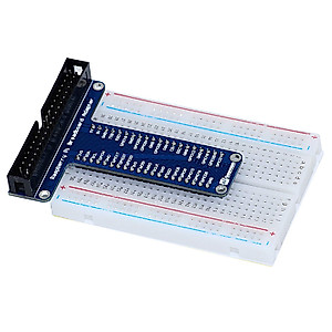 sb components Raspberry Pi Breadboard Adapter Development Raspberry Pi Expansion Board, GPIO Breakout Adapter Plate Breakout Mini for Raspberry Pi 4B/3B+/3B/2B/B+/A+/Zero and Zero W