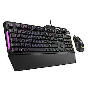 ASUS TUF Gaming Keyboard Mouse Combo | K1 RGB Keyboard, M3 Lightweight Mouse, Aura Sync RGB Lighting, Comfortable & Rugged Design, Armoury Crate Software, Programmable Buttons for PC Gamers