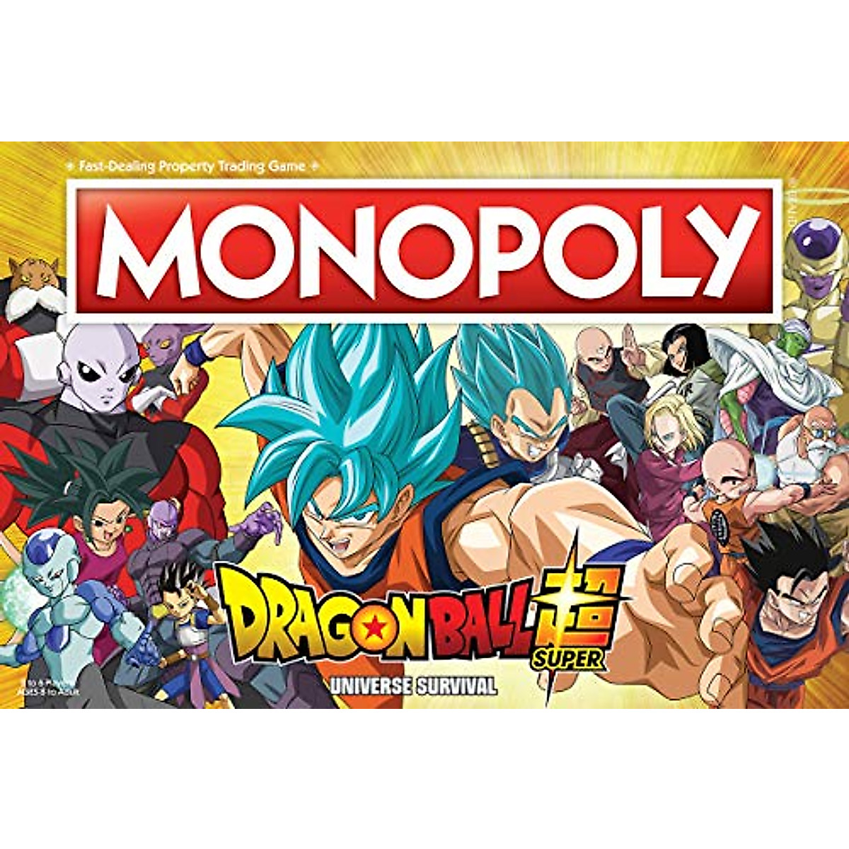 Monopoly Dragon Ball Super | Recruit Legendary Warriors Goku, Vegeta and Gohan | Official Dragon Ball Z Anime Series Merchandise | Themed Monopoly Game