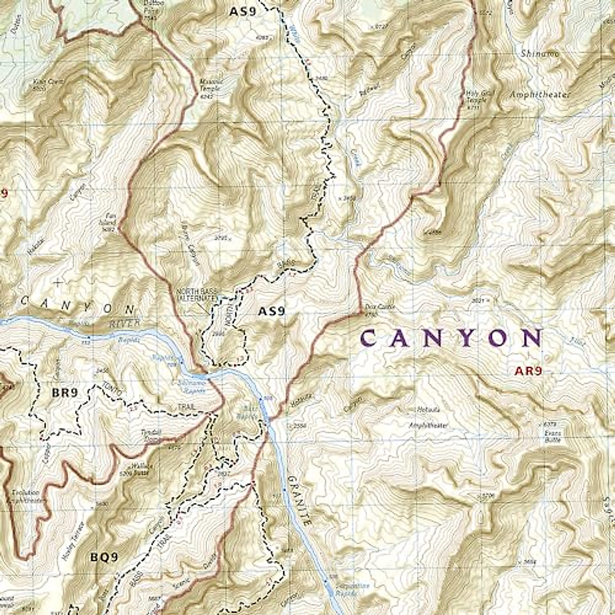 Grand Canyon, North and South Rims [Grand Canyon National Park] (National Geographic Trails Illustrated Map)
