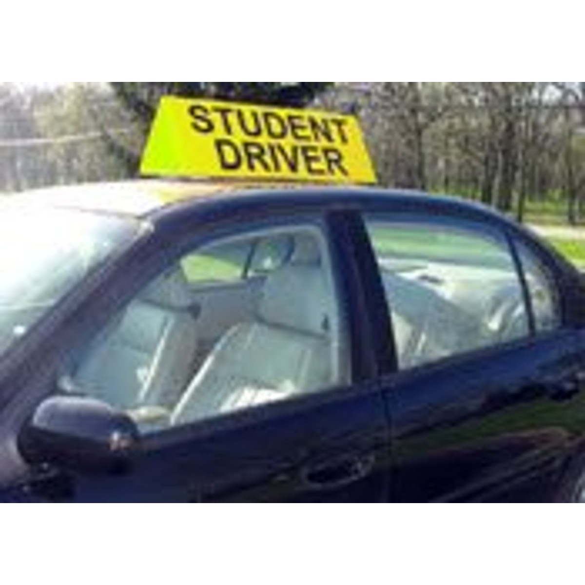 ComplianceSigns.com Student Driver Car Topper Sign, 30x10 in. Corrugated Plastic for Transportation, Made in USA