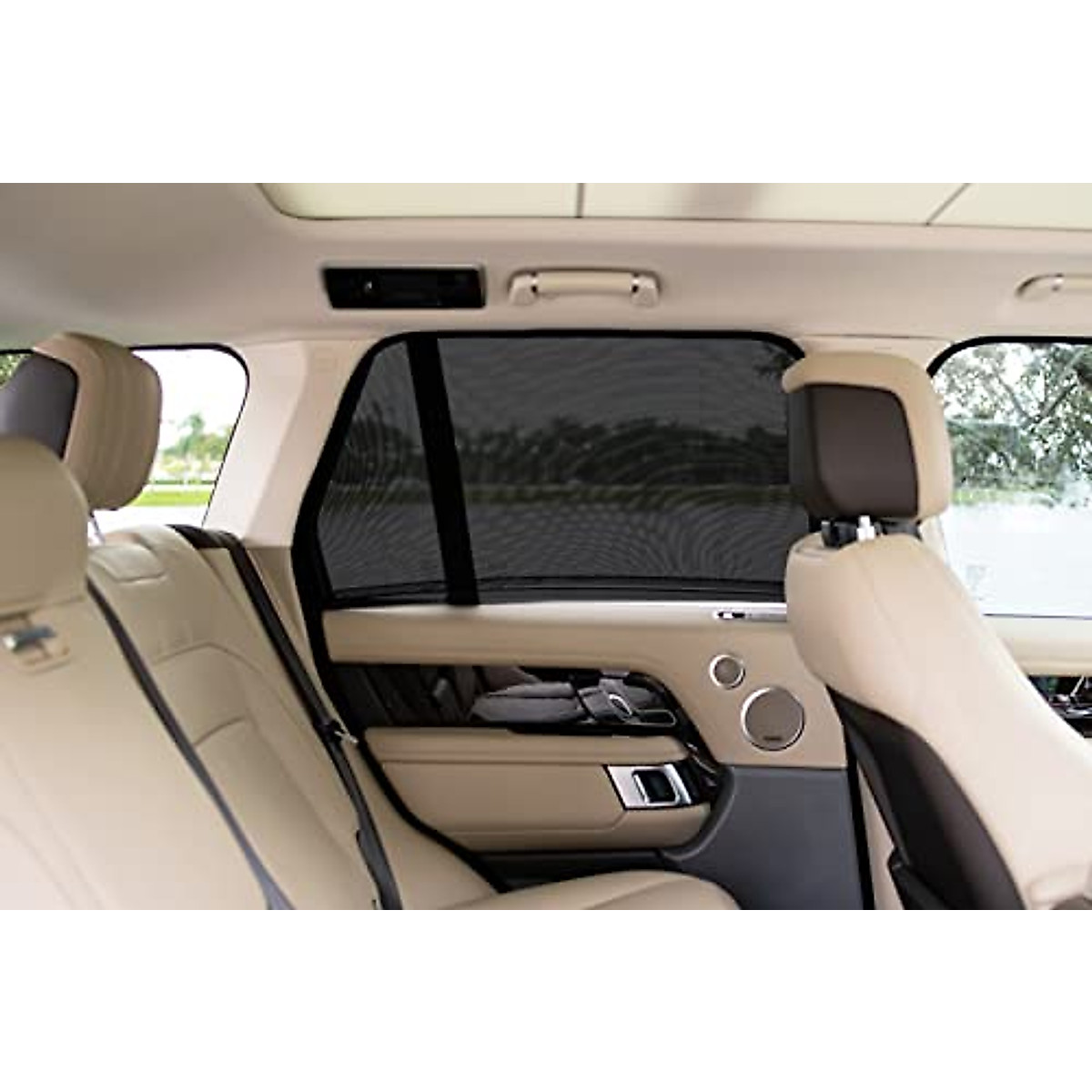 Autopect Side Window Sunshade Sock Screen-Shade (Pack of 2) – Block Sun Rays to Keep Car Interior Cool and Comfortable – Elasticized Universal Fit Mesh Sun Shade for Car, Truck, SUV, Van