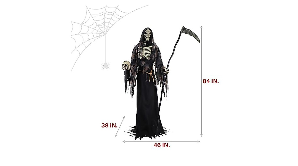 Scary 7-Ft. Haunted Hill Farm Rotting Reaper Prop