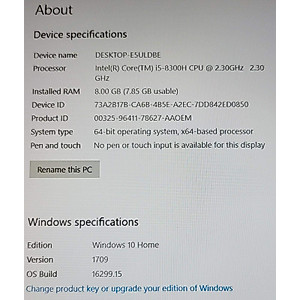 Dell G3 15.6" Gaming Laptop i5-8300H 8GB RAM 1TB HHD GTX 1050Ti 4GB - 8th Gen i5-8300H - NVIDIA GeForce GTX 1050 Ti 4GB - 1920 x 1080 Full HD Resolution - MaxxAudio Pro - Windows 10 Home