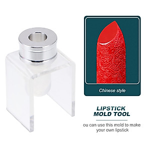 HEALLILY DIY Lipstick Mold Silicone Lipstick Mold Making Tool Makeup Cosmetics Lipstick Mould Homemade Lipstick Tube Diy Mold Crafts 4pcs