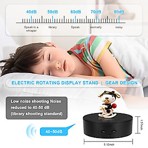 Bosgladek Motorized Rotating Display Stand, 5in/11lbs Load, 360° Rotating Platform for Jewelry Watch 3D Models Cake, Electric Spinning Display Stand for Live Show, Products Video shoot