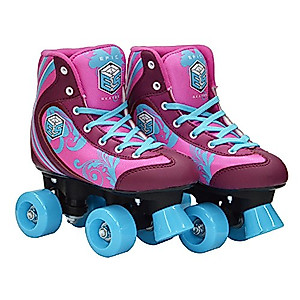 Epic Skates Can05 Kids Cotton Candy Quad Roller Skates, Purple, Youth 5, CottCan05