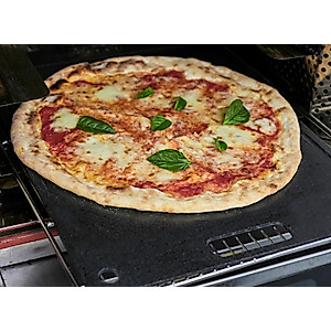Pizza Steel for Oven, High Performance Steel Pizza Stone with Pizza Recipe book, Felt Storage Bag, Pastry Baking Mat, 2-in-1 Bench Scraper Tool, Crispy Pizza in Just 2-4 Min (five pieces pizza steel)