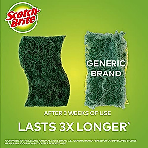 Scotch-Brite Non-Scratch Scrub Sponges, 9 Pack + Scotch-Brite Heavy Duty Scrub Sponges, 9 Pack for Stuck-on Mess, Dishes and Cleaning The Kitchen
