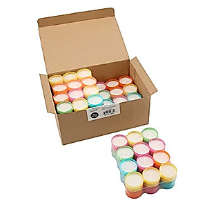 Stonebriar 96 Pack Multicolor Unscented 6 to 7 Hour Long Burning Tea Light Candles