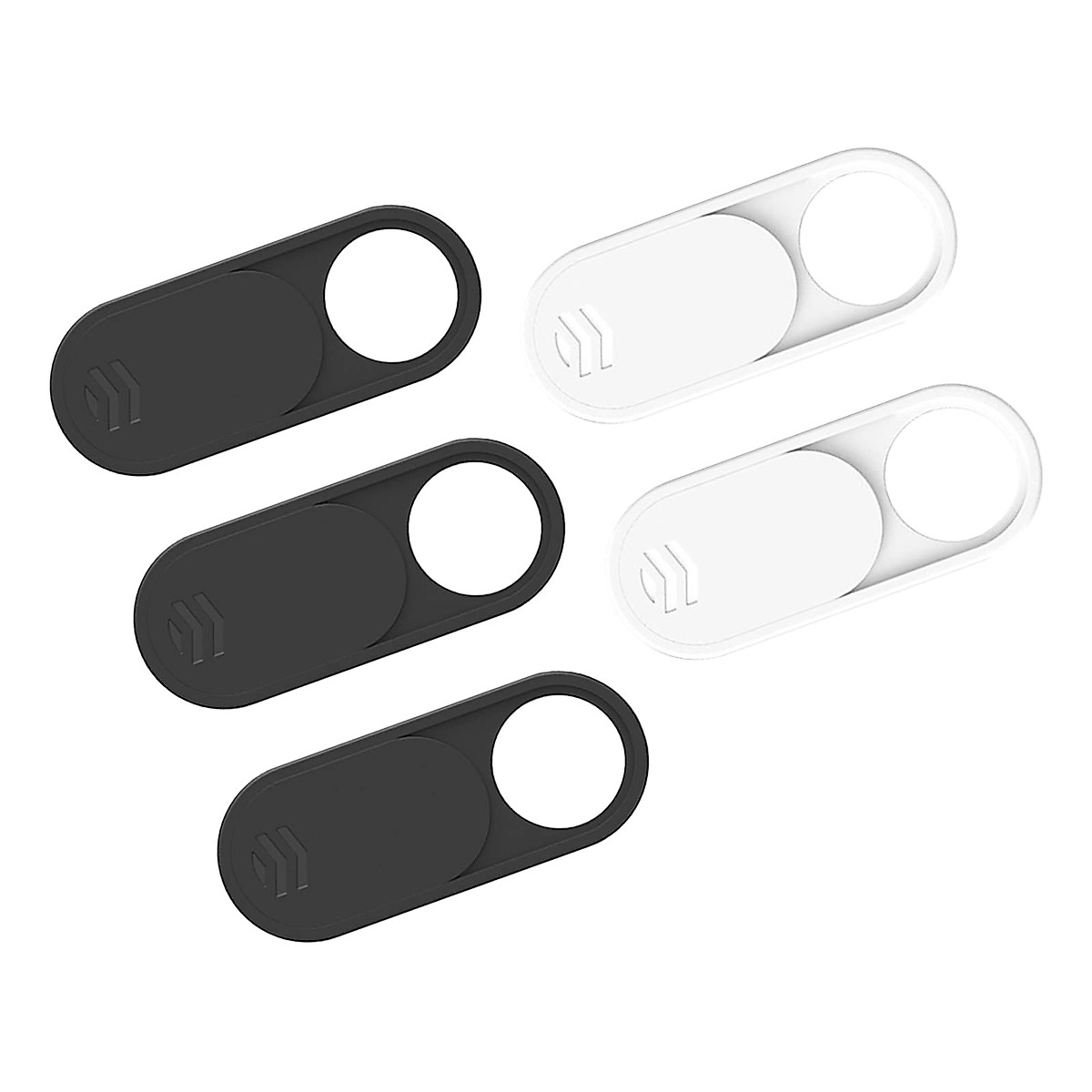 Webcam Cover,Upgraded Camera Cover Compatible for Tesla Model 3 / Y, Laptop, Desktop, PC, MacBook Pro, i Mac, Mac Mini, Computer,Protect Your Privacy and Security,Strong Adhesive (Black+White)