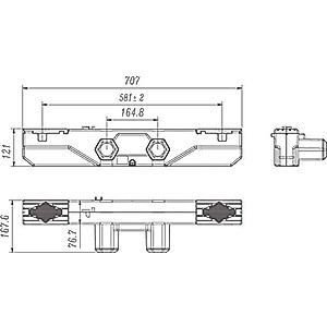 Richmat Actuator Motor for Adjustable Electric Bed Frame and Electric Hospital Bed (HJA1(Wired +Wireless))