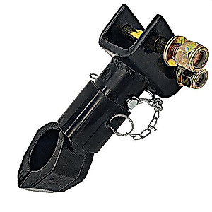 YEOPGYEON Gooseneck Adjustable Trailer Coupler 2-5/16" Ball Size Capacity 12500lbs Black