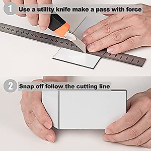 AULIGET 100-Piece Polished White Thick PVC Peel and Stick Backsplash, 3" x 6" Waterproof Subway Tile Peel and Stick Wall Tiles for Kitchen & Bathroom