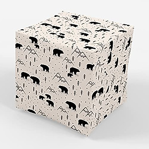 Stesha Party Bear Baby Shower Birthday Wrapping Paper - Folded Flat 30 x 20 Inch (3 Sheets)