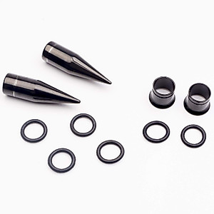 CABBE KALLO 14G-00G 36pcs Ear Gauges Stretching Kit Surgical Steel Tapers Tunnels Plugs Piercing Set Body Jewelry