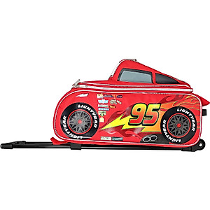 Pixar Cars 17 inches Lightning McQueen Shape Luggage