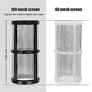 BEETRO Garden Hose Filter for Pressure Washer Inlet Water, Sediment Filter Attachment, with 100 Mesh and 40 Mesh Screen, 3 Sets