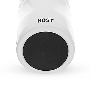 HOST Stay-Chill Beer Cozy Insulated Can Cooler Tumbler - Double Walled Stainless Steel Beer Can Insulator Holder for Slim Sized Cans - White