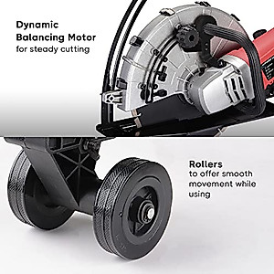 Yescom 14 inch Electric Concrete Saw Disc Cutter Wet Dry Circular Saw Stone Cutter Saw Blade for Granite Stone