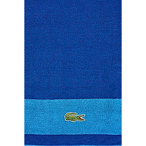 Lacoste Match Bath Towel, Cotton, Striped