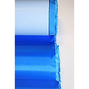USA Fabric Store Process Blue Adhesive Poly Pro Twill Jersey Sportswear Apparel Applique Craft Fabric 50" Wide by The Yard