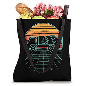 Garbage Truck Retro Vintage Waste Recycle Trash Collector Tote Bag