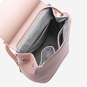 Pixie Mood Kim 13 x 10.25 Vegan Leather Convertible Backpack, Misty Rose