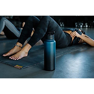 Simple Modern Water Bottle with Straw, Handle, and Chug Lid Vacuum Insulated Stainless Steel Metal Thermos Bottles | Large Leak Proof BPA-Free Flask for Sports | Summit Collection | 40oz, Mystic Moon