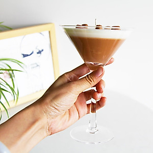 Poranlem Espresso Martini Candle Home Scented Aromatherapy Candles Gift for Coffee Lovers 9 Oz 70 Hours of Burn Time Single Wick Birthday Valentine Christmas Room Decor